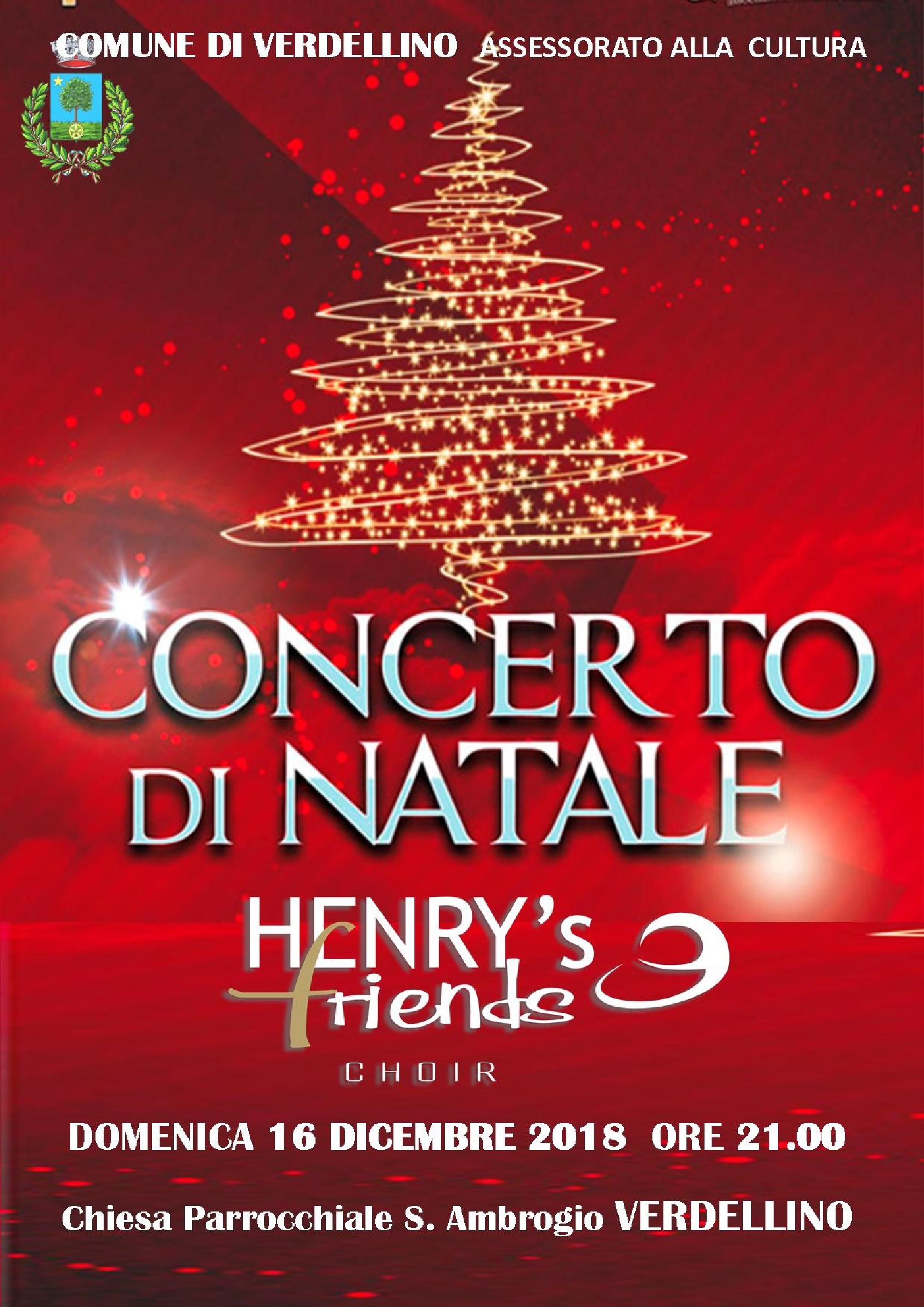 CONCERTO DI NATALE HENRY'S FRIENDS CHOIR - - eventi